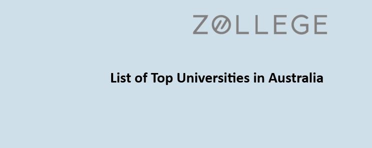 List of Top Universities in Australia