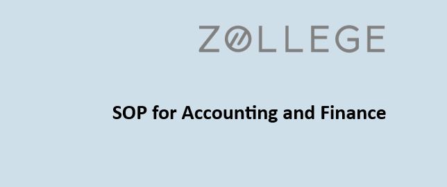 SOP for Accounting and Finance: Format, Guidelines and Sample