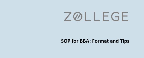 SOP for BBA: Format and Tips