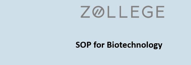 SOP for Biotechnology: Format, Sample, Guidelines for Top Universities ...
