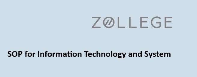 SOP for Information Technology and System