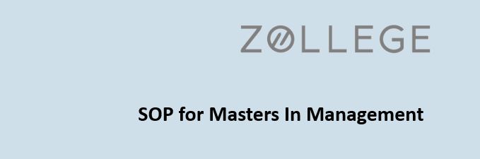 SOP for Masters In Management: Format, Sample, and Tips